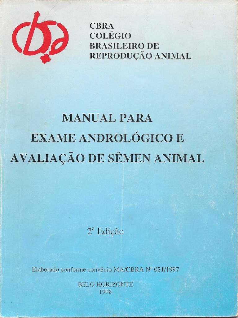 Manual para Exame AndroloÌ Gico e AvaliacÌ Aì o de SeÌ Men Animal - CBRA | PDF