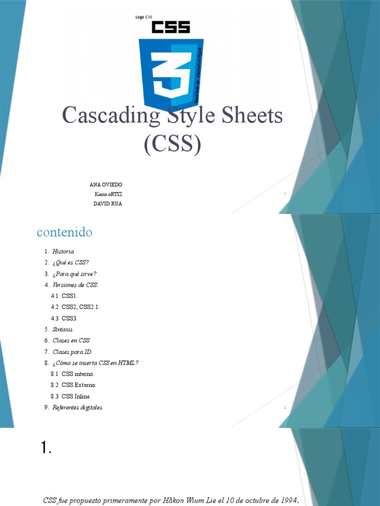 Cascading Style Sheets (CSS) | PDF | Desarrollo web | Estándares del consorcio World Wide Web