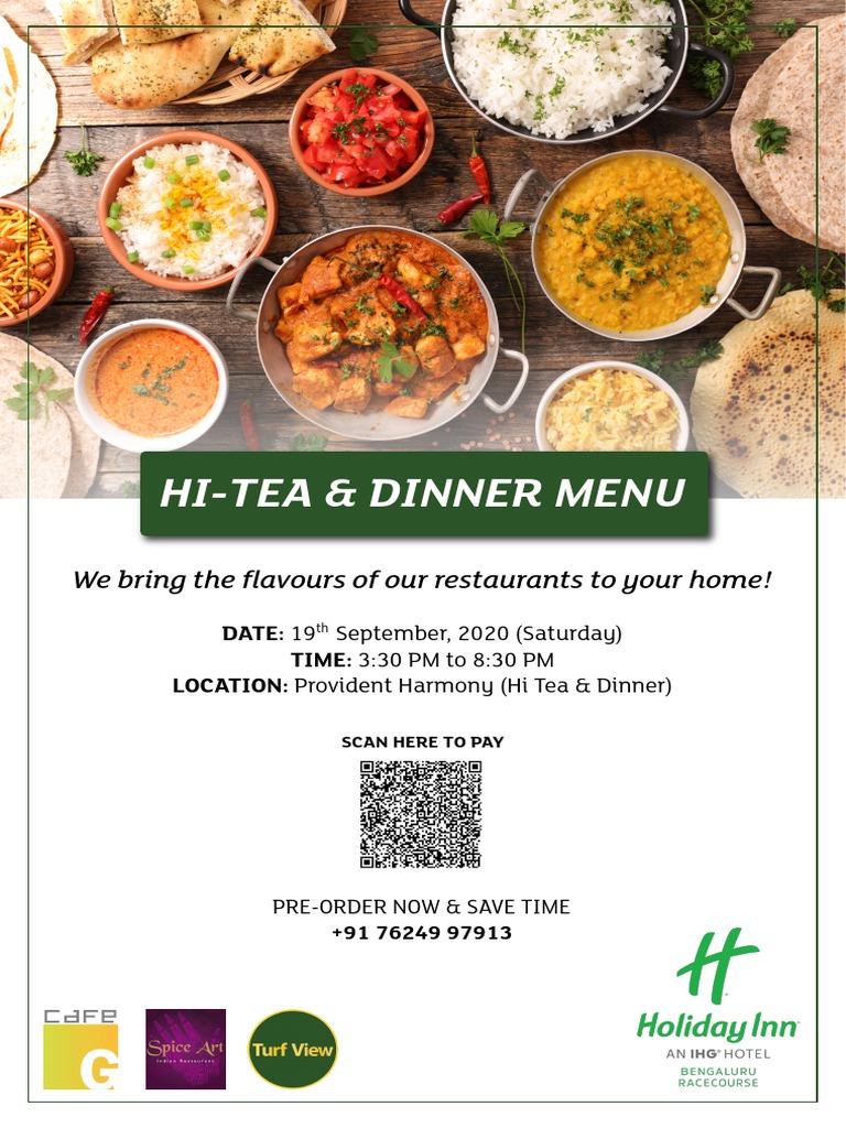 Hi-Tea Menu | PDF | Muffin | Doughnut