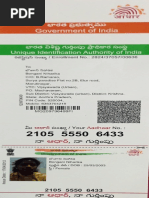 Format of True Type Copy of Aadhar Card | PDF