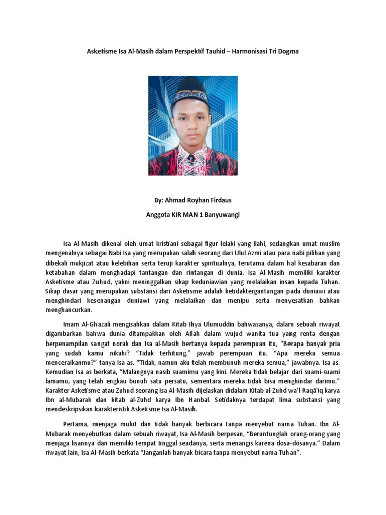 Opini Ahmad Royhan Firdaus | PDF