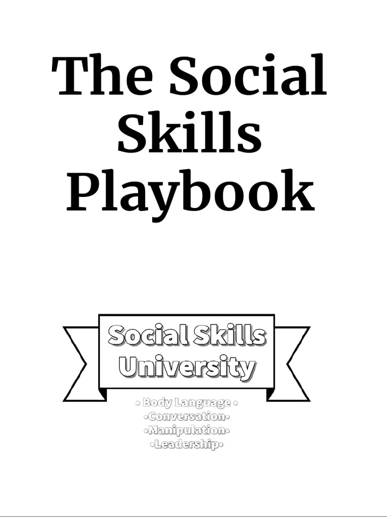 The Social Skills Playbook - Version 1 | PDF | Body Language | Facial ...