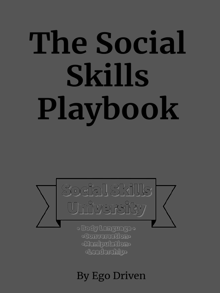 The Social Skills Playbook Version 2 | PDF | Body Language | Facial ...