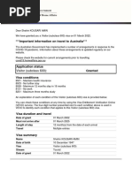 Australian Customs Declaration Form | PDF | Australia