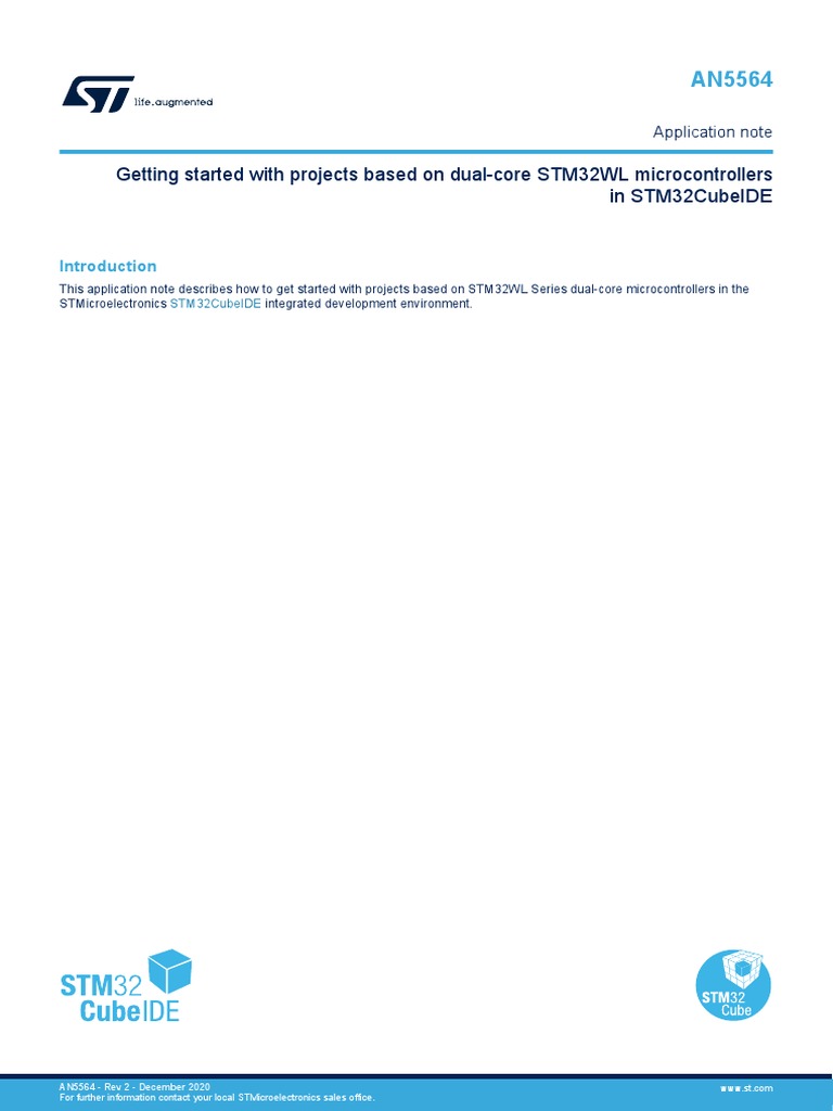 Getting Started With Projects Based On Dual Core Stm32wl