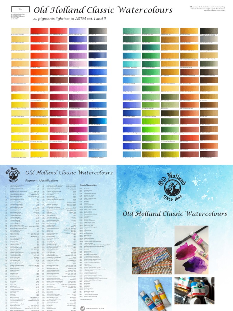 01 Old Holland Classic Chart | PDF | Blue | Brown