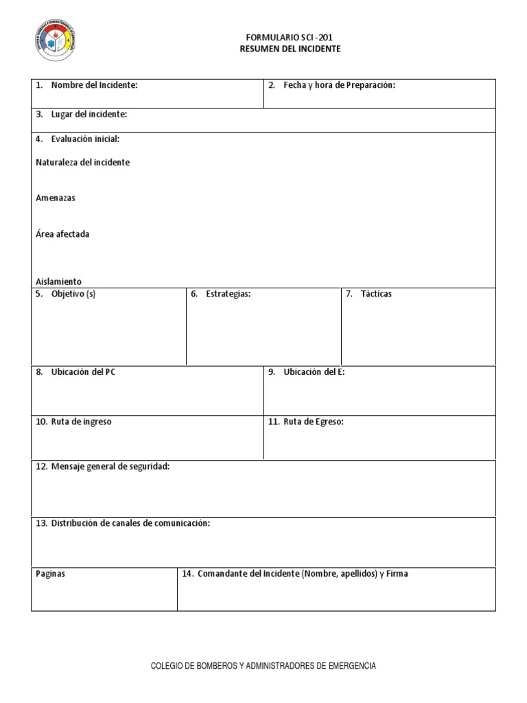 Formularios Sci Completos | PDF | Planificación