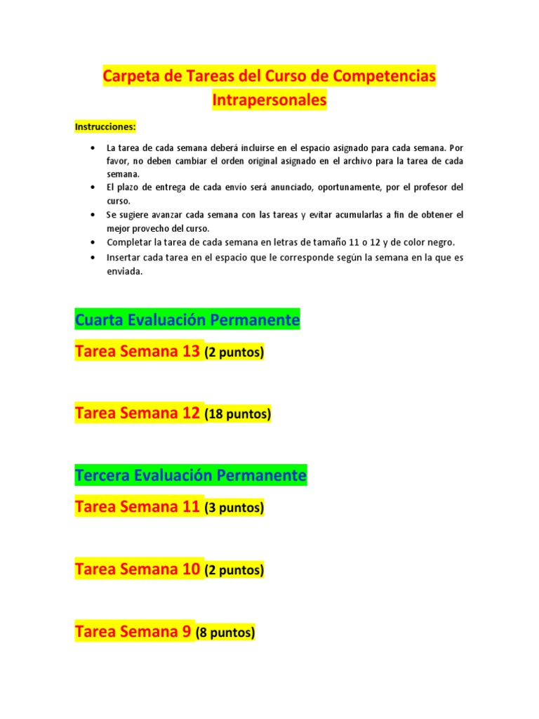 Carpeta de Tareas | PDF | Crecimiento personal y profesional | Artes ...