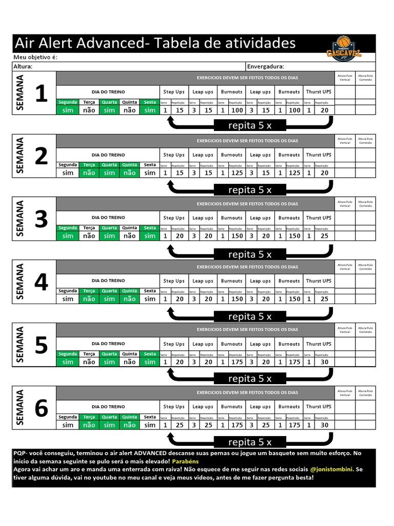 Treino Air Alert | PDF