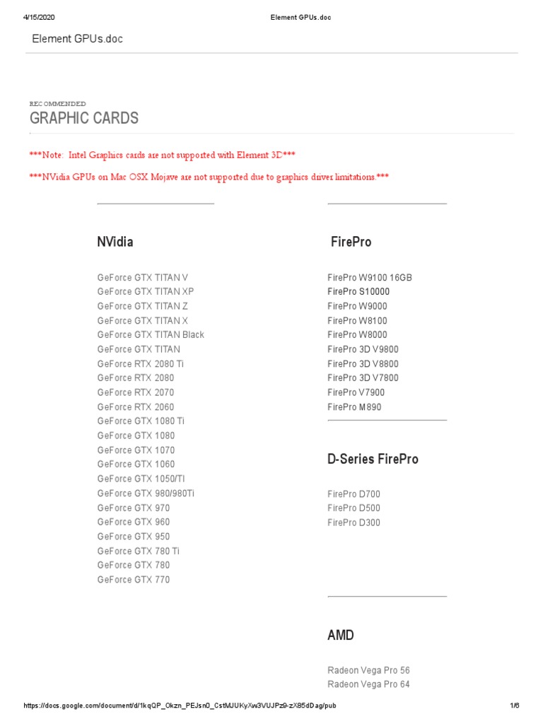 Element GPUs | PDF | Computer Related Introductions | Computer Graphics