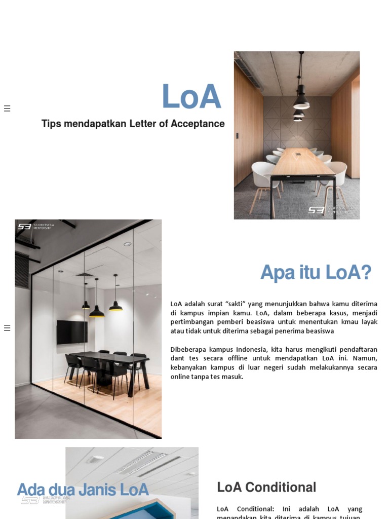 Cara Mendapatkan LoA | PDF