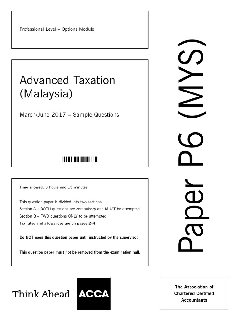 Options Module Professional Level Tax Paper | PDF | Taxes | Expense