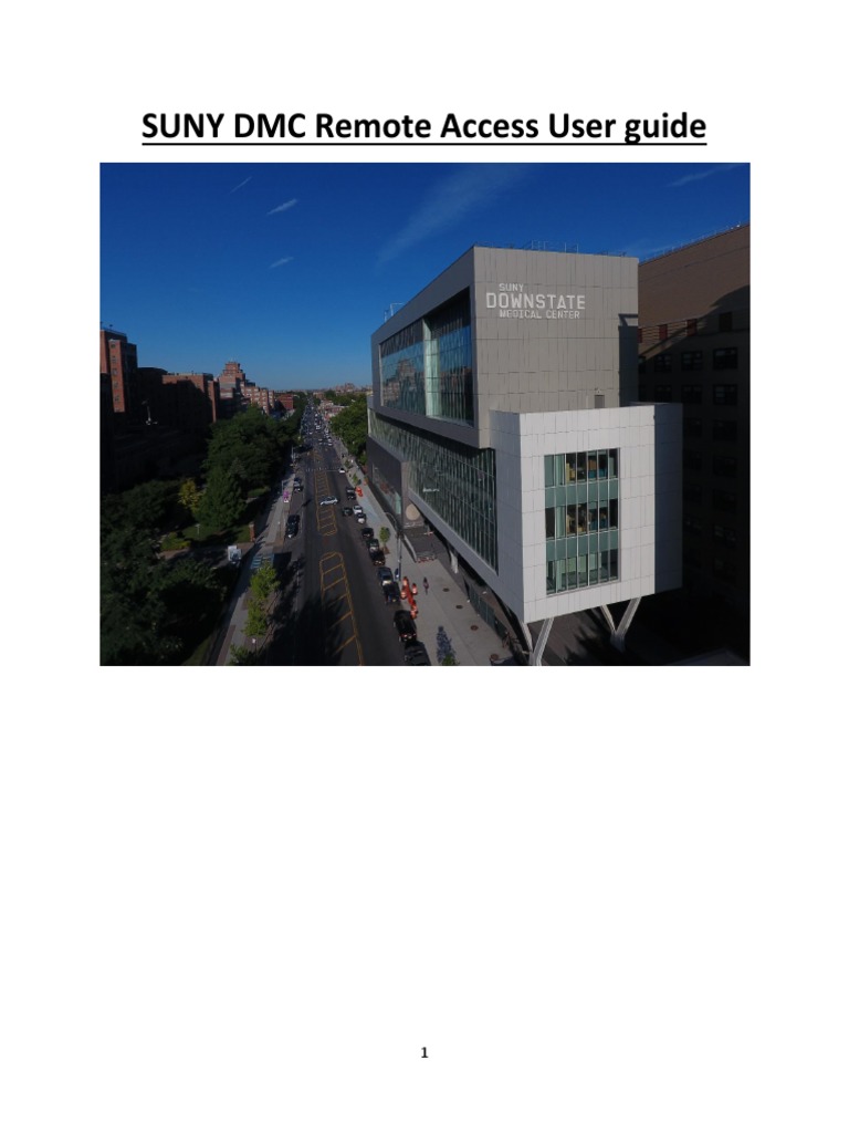 SUNY DMC Remote Access User Guide | PDF | Citrix Systems | Icon (Computing)