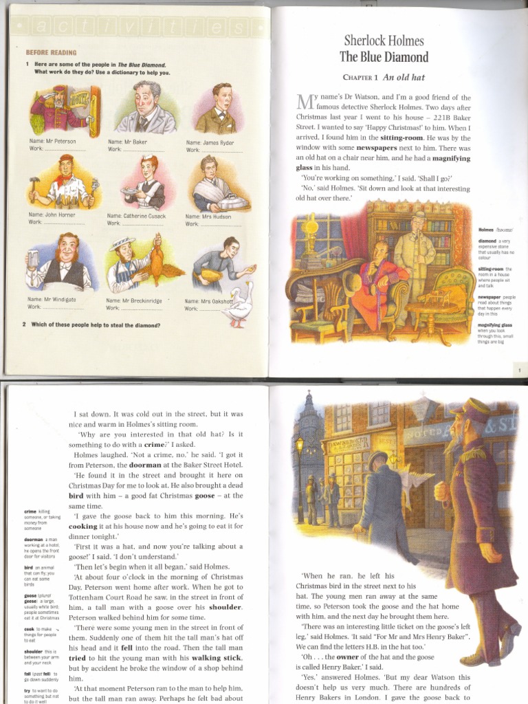 Sherlock Holmes The Blue Diamond | PDF
