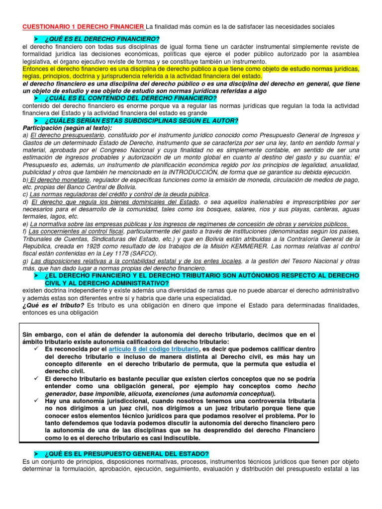 Resumen Tributario 2 | PDF | Presupuesto | Impuestos