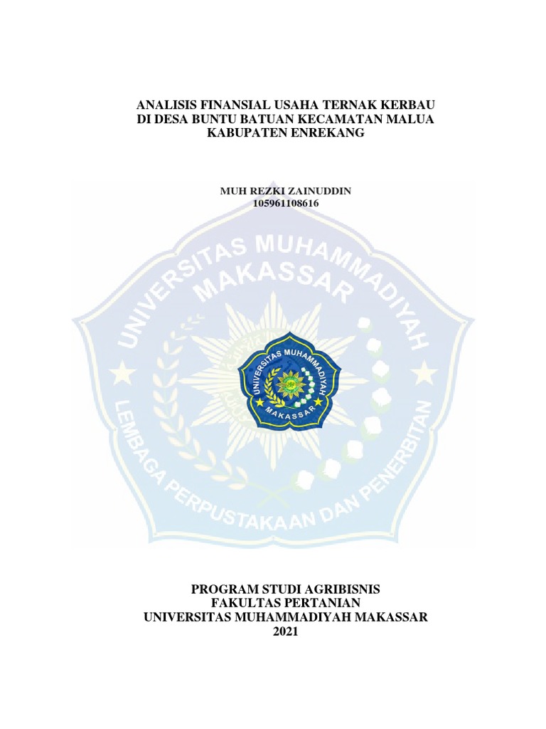 Analisis Finansial Usaha Ternak Kerbau | PDF | Indonesia Analisis Finansial Usaha Ternak Kerbau | PDF | Indonesia
