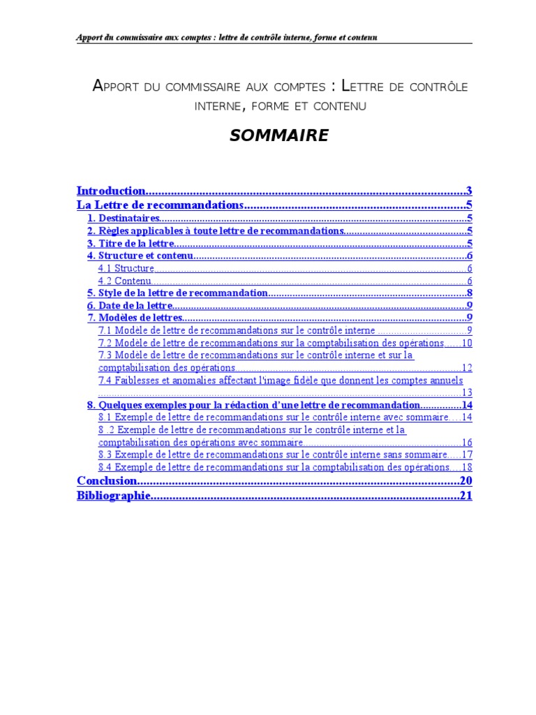 Rapport de Stage n4 | PDF | Contrôle interne | Audit