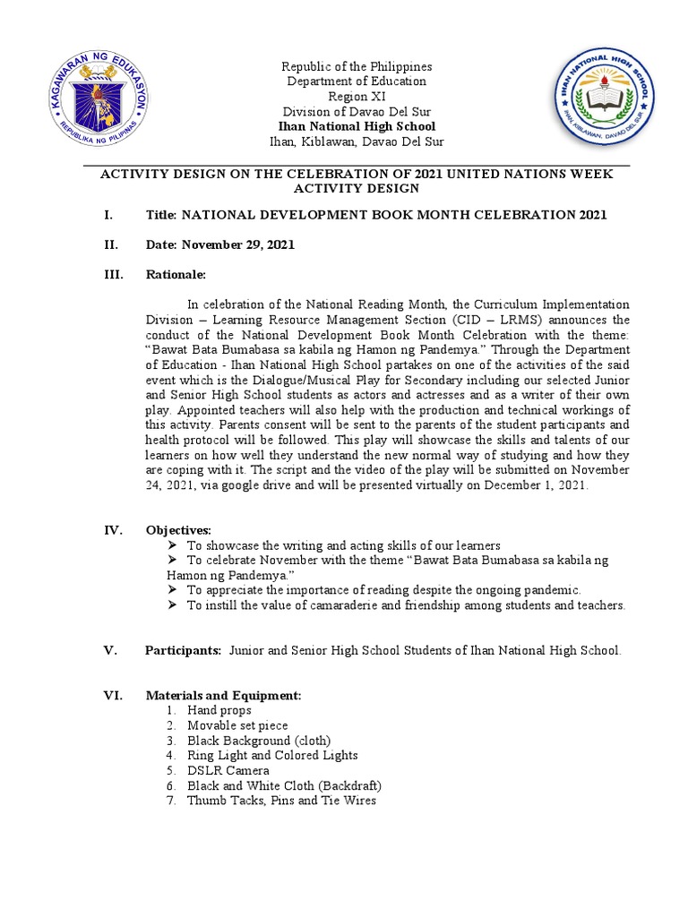 Activity Design For Musical PLay | PDF | Behavior Modification | Learning