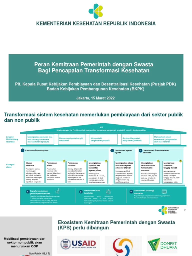 Plt. Kepala Pusjak PDK Pada Sosialisasi RPMK KPS.15032022 | PDF