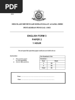 Form 4 English Paper 2 Cefr | PDF | Nature