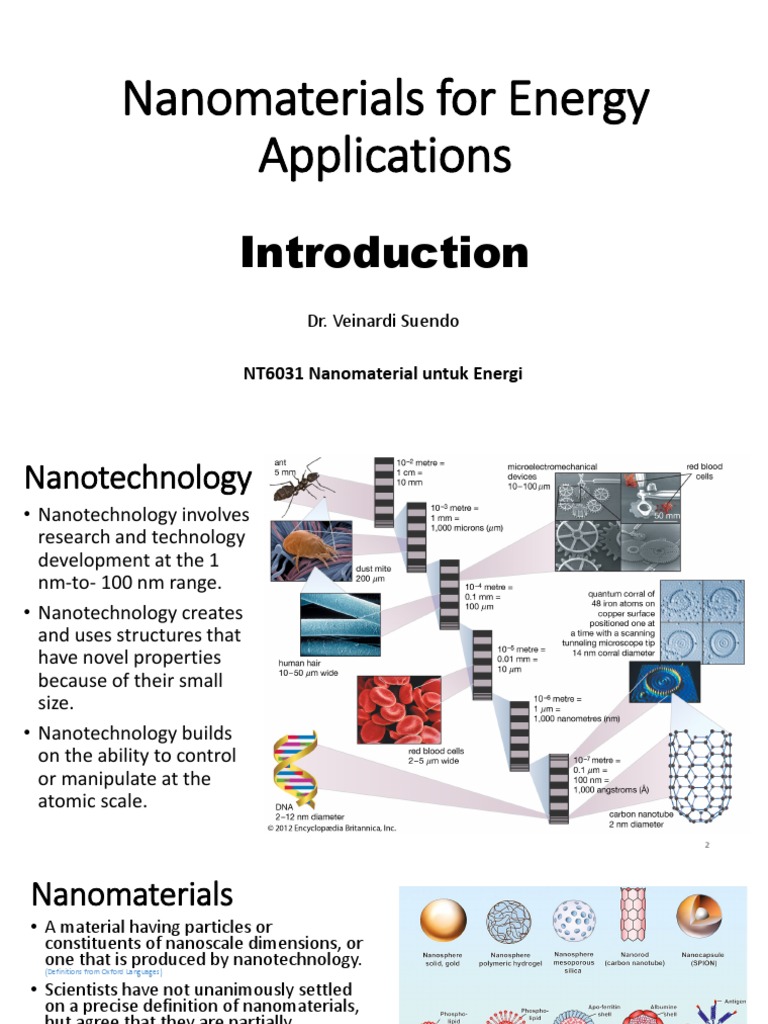 1.nanomaterials For Energy Applications Intro | PDF | Physics | Chemistry