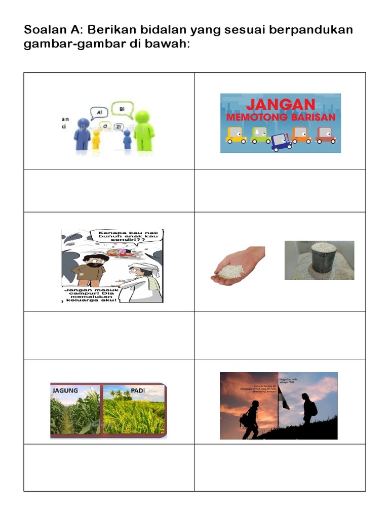 Bidalan bergambar thn 8 | PDF