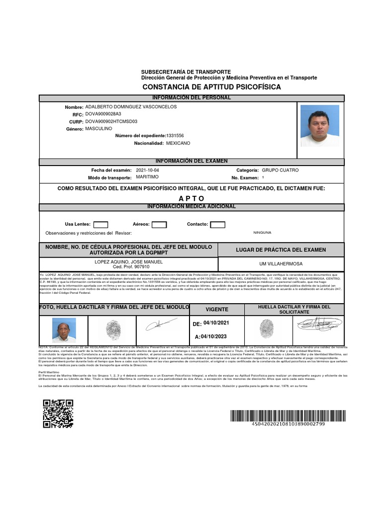 Constancia SCT | PDF | Gobierno