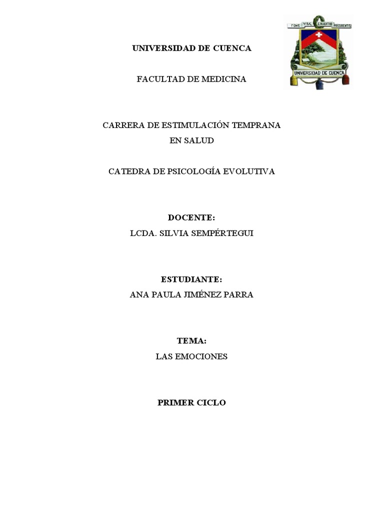 Emociones y Teoría Zajonc-LeDoux | PDF | Las emociones | Ciencias del ...