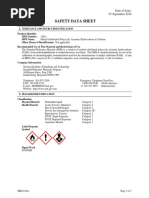 MSDS Ammonia | PDF | Ammonia | Respiratory System