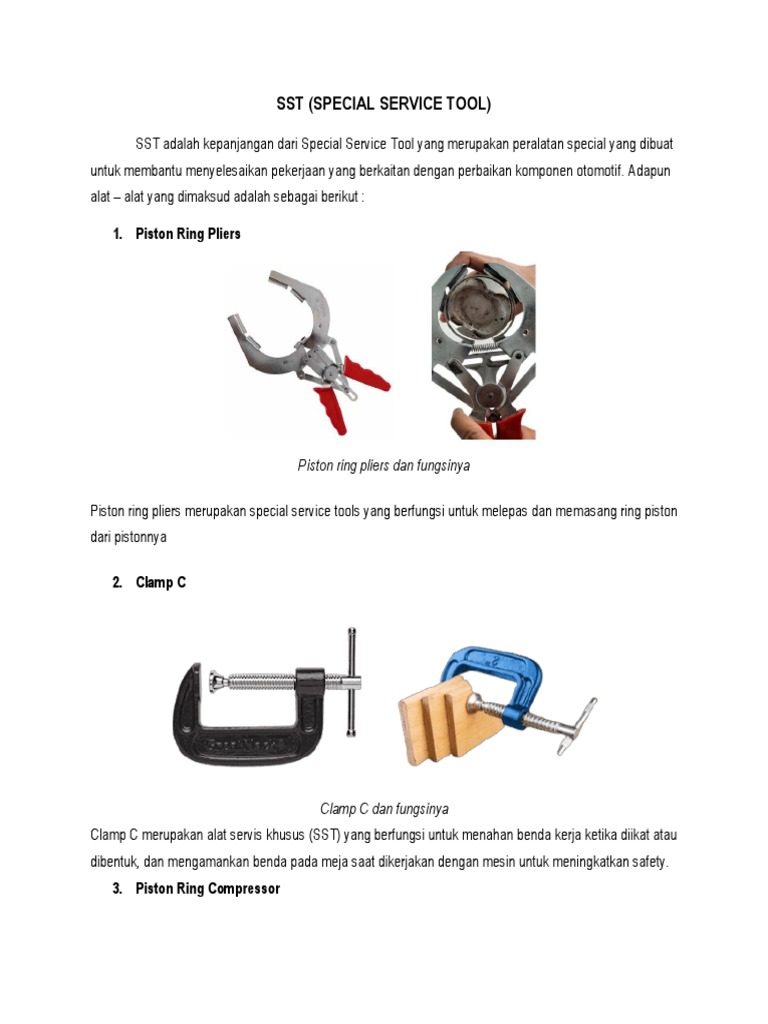 SST Dan Workshop Equipment | PDF