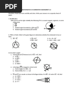Math 10 Learning Activity Worksheet 3 Q2 Final | PDF | Circle ...
