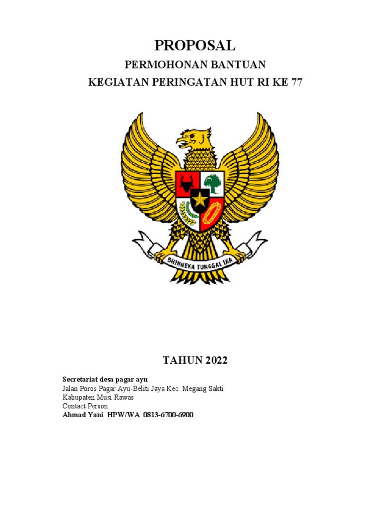 PROPOSAL Hut Ri 1 | PDF