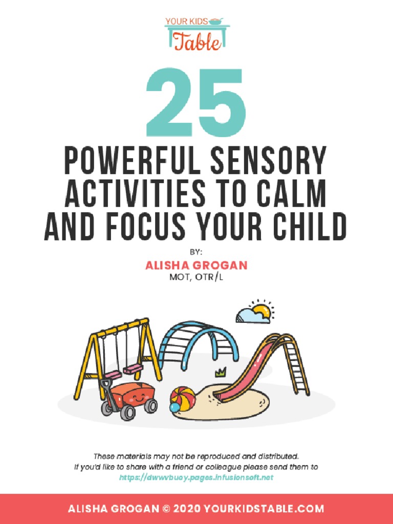 25 Powerful Sensory Activities To Calm and Focus Your Child | PDF