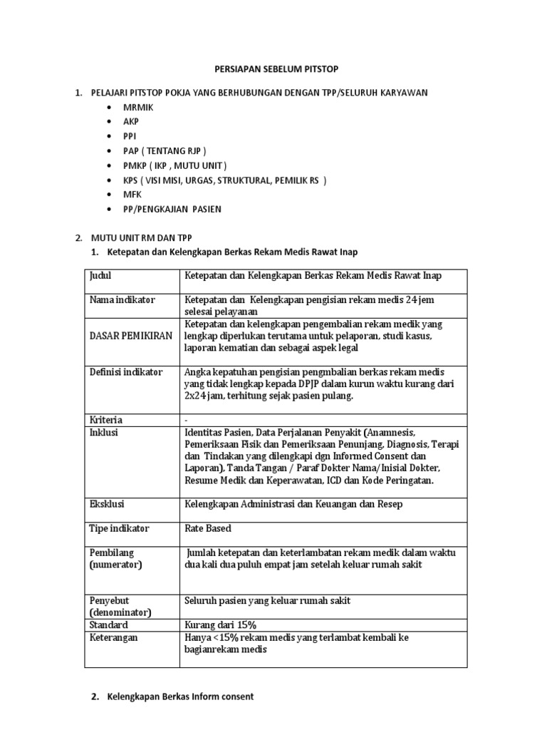 Persiapan Sebelum Pitstop | PDF | Bisnis