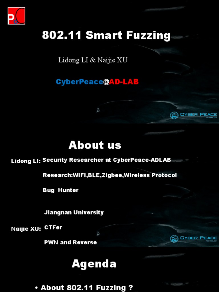 802.11 Smart Fuzzing | PDF | Ieee 802.11 | Wi Fi 802.11 Smart Fuzzing | PDF | Ieee 802.11 | Wi Fi