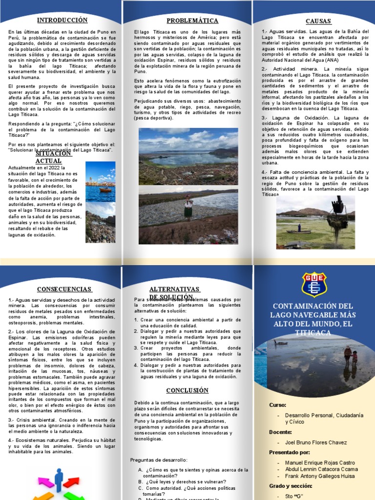DPCC Triptico 5 | PDF | Aguas residuales | Contaminación