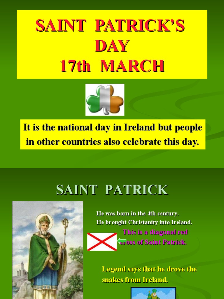ST Patricks Day Short Story Powerpoint 10 Slides 19013 | PDF