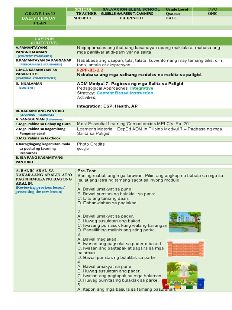 Grade 2 Filipino Co 1 | PDF