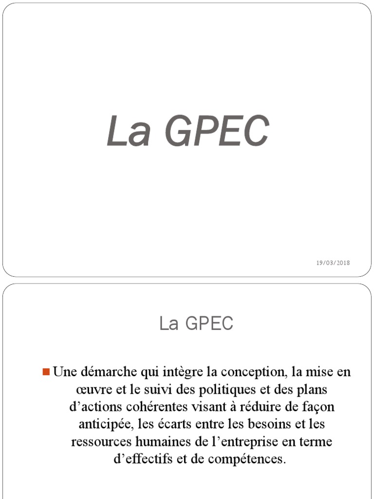 La Gpec-1 | PDF | Affaires
