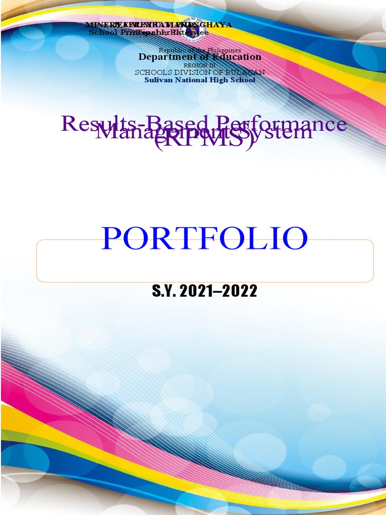 Results-Based Performance Management System: (RPMS) | PDF