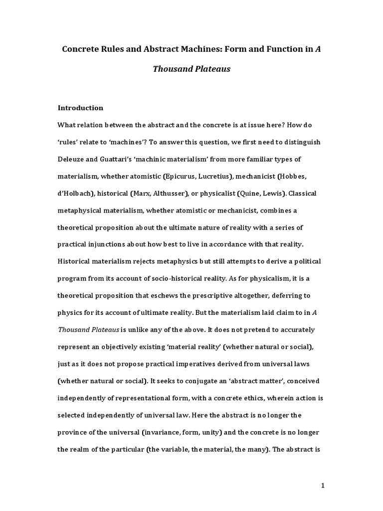 Ray Brassier - Concrete Rules and Abstract Machines-Final | PDF ...