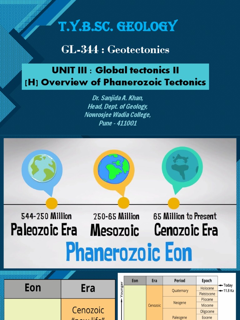 UNIT III - 3 - Phanerozoic Tectonics | PDF | Geologic Time Scale ...