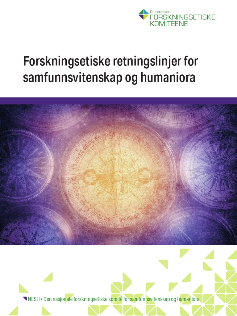 Forskningsetiske Retningslinjer For Samfunnsvitenskap Og Humaniora | PDF