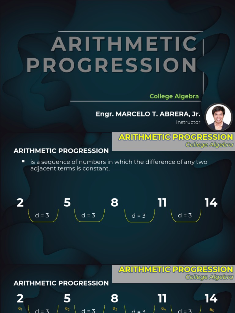 Arithmetic Progression | PDF | Algebra | Mathematics
