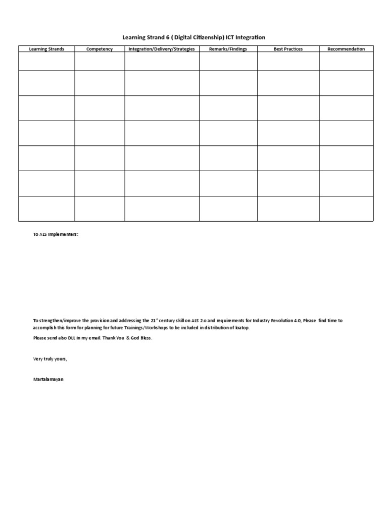 Learning Strand 6 | PDF
