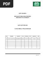 Welding Repair Guide for Tanks | PDF | Welding | Construction