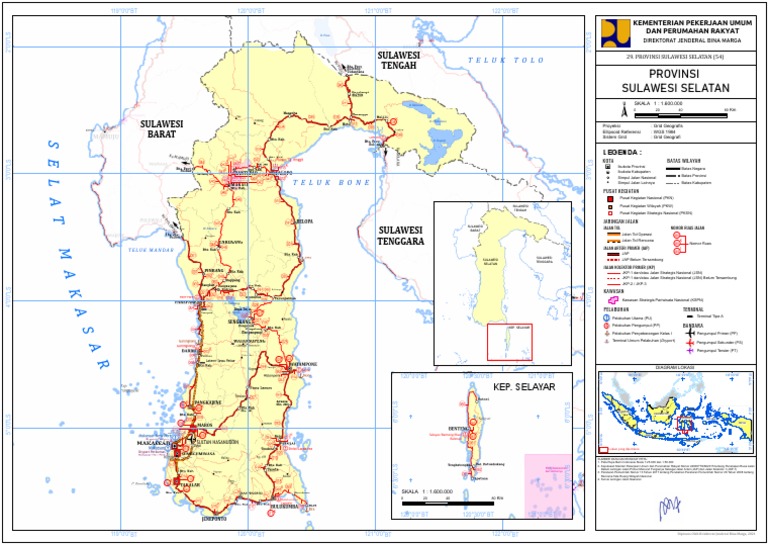 Sulawesi Selatan - Peta Provinsi | PDF