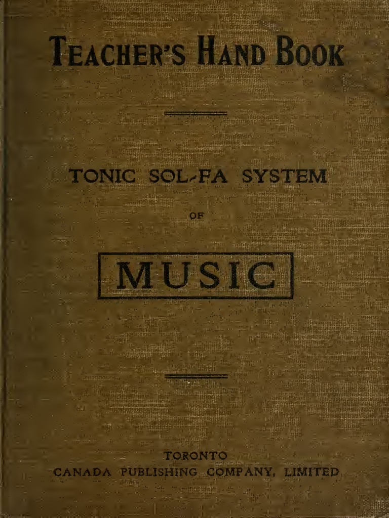 Music-200p - Teacher S Hand Book-Tonic Sol-Fa System | PDF | Human ...