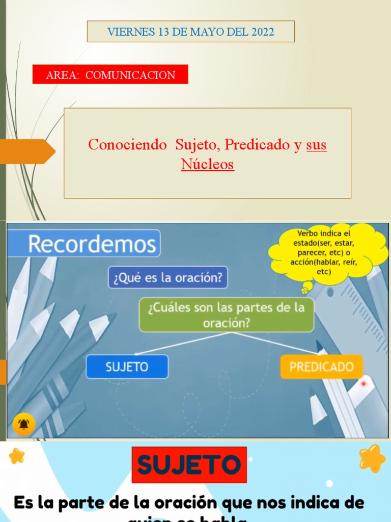 Nucleos Sujeto y Predicado | PDF | Arte