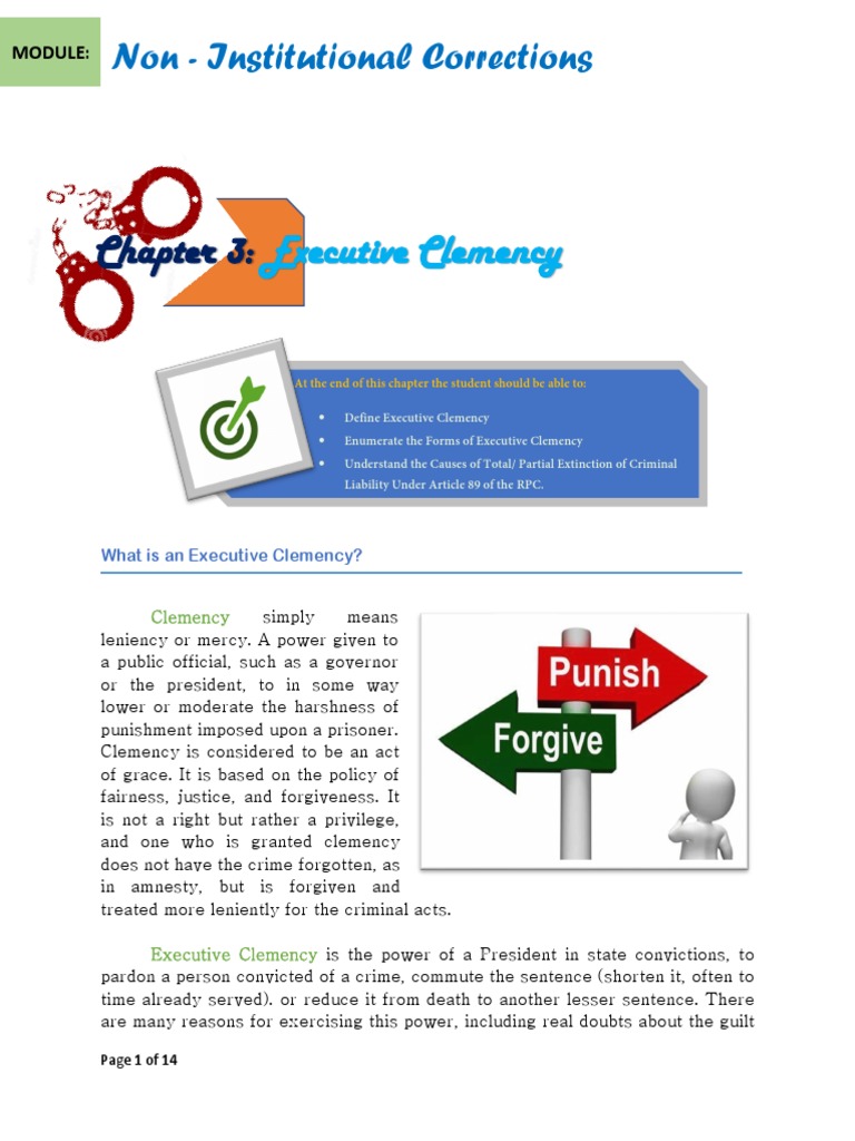Chapter 3 - Executive Clemency | PDF | Pardon | Parole